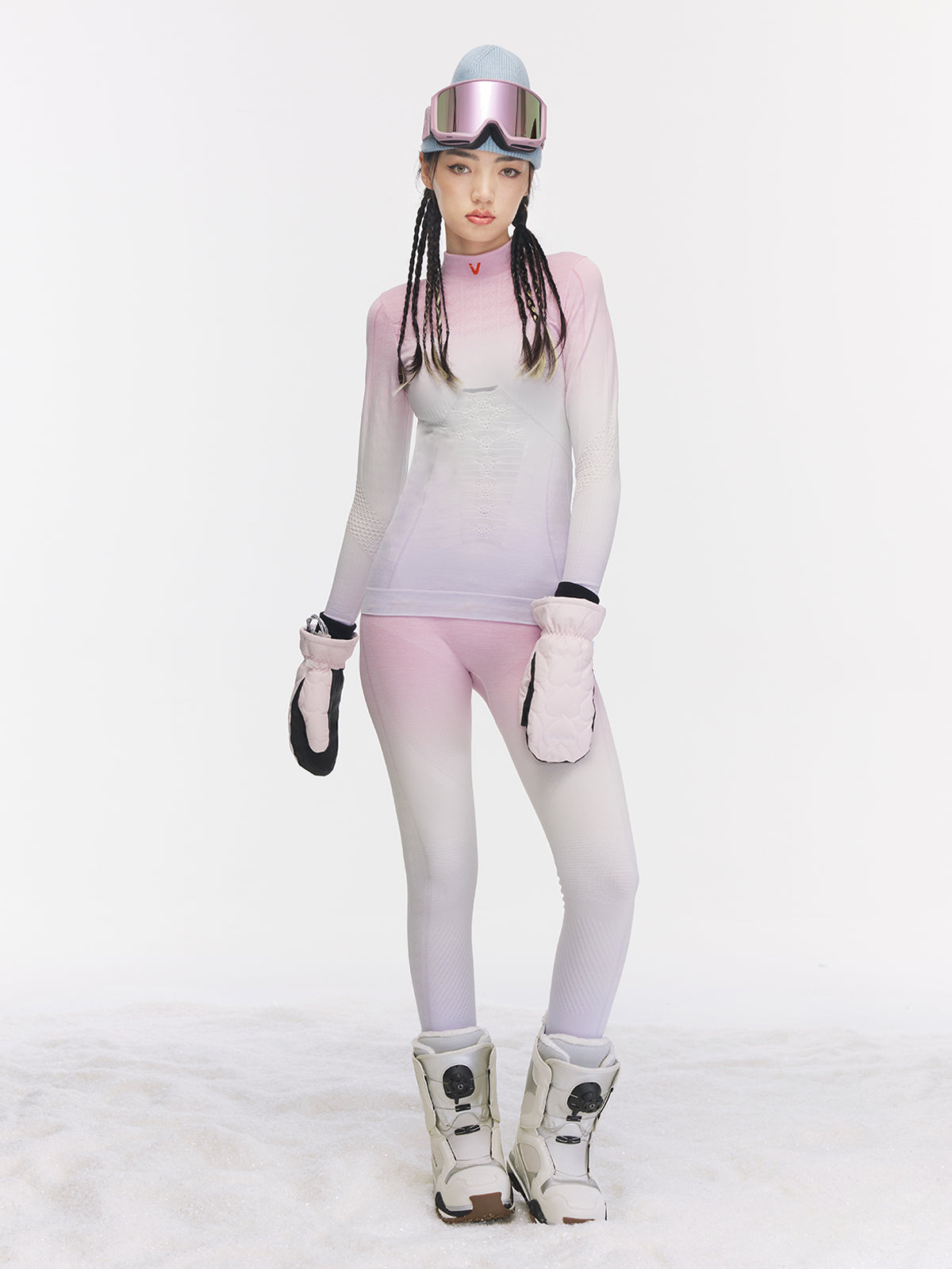 Vector Women's Ski & Snowboard Base Layer Shade Seamless Insulated Snow Base Layer For Winter ...