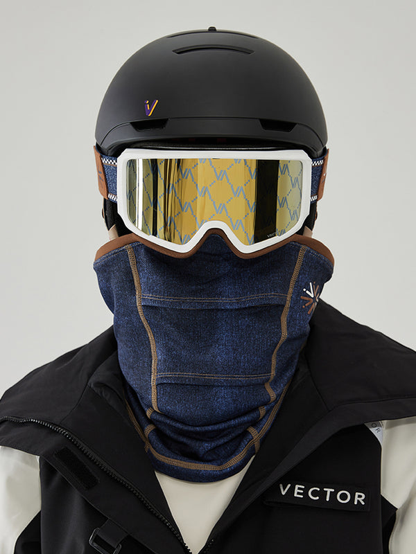Vector Ski & Snowboard Goggles & Face Mask Combo For Winter Cold ...