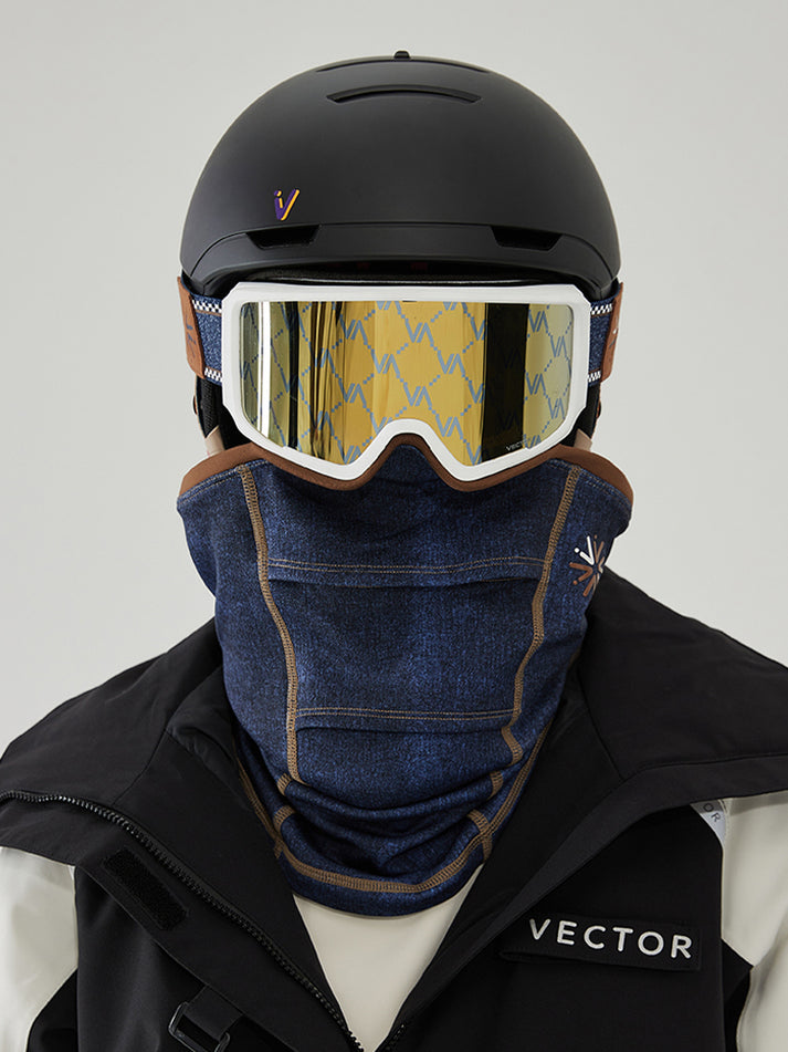 Vector Ski & Snowboard Goggles & Face Mask Combo For Winter Cold ...